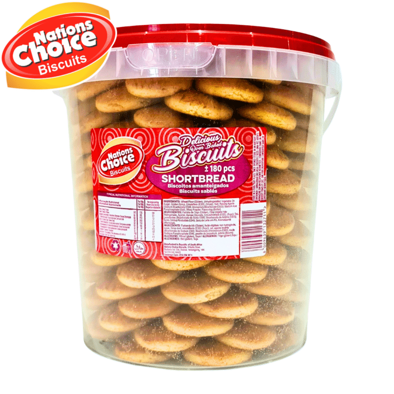 Shortbread Biscuits – 180 pcs Tub - Nations Choice Biscuits
